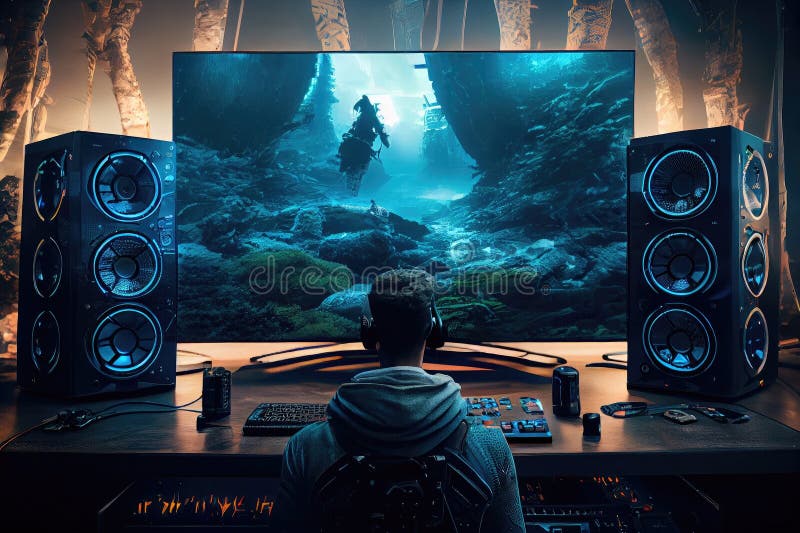 Immersive Gaming Experience with Surround Sound and High-end Computer ...