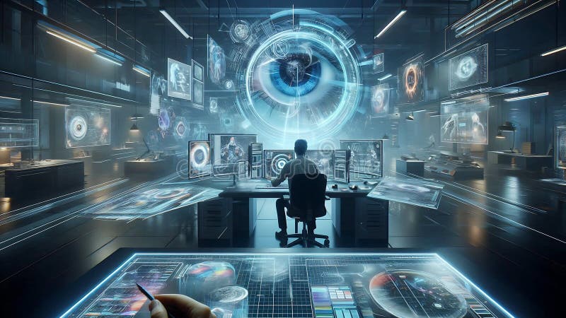 Immersive Graphics Design - the Future with Virtual Reality Stock Photo ...