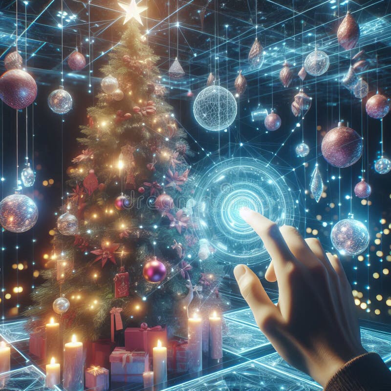 28 8 Immersive Holographic Experience of Decorating a Virtual H Stock Photo - Image of item ...