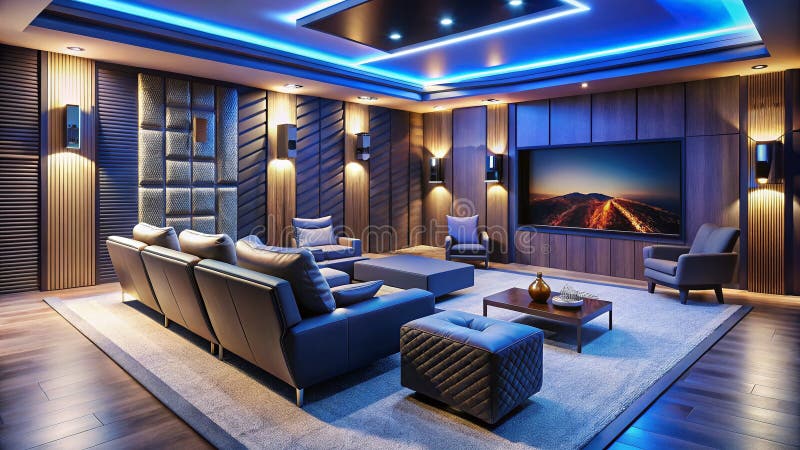 Immersive Home Theater Design Isometric View of a Modern Smart Home ...