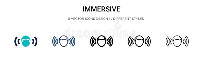 Immersive Icon. Trendy Modern Flat Linear Vector Immersive Icon Stock ... Immersive Icon. Trendy Modern Flat Linear Vector Immersive Icon Stock ...
