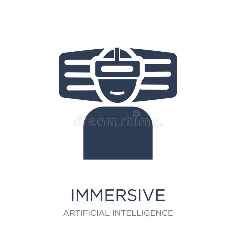 Immersive Icon. Trendy Flat Vector Immersive Icon on White Backg Stock ...