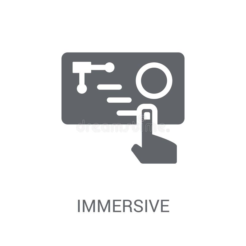 Immersive Icon. Trendy Flat Vector Immersive Icon on White Backg Stock ...