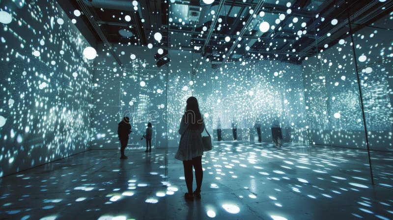 An Immersive Installation Using Mirrors and Lights To Create the ...