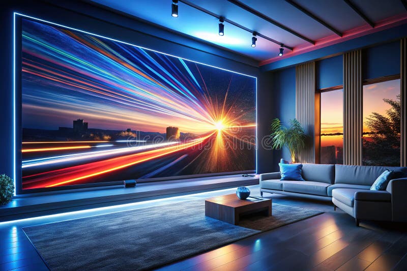 Immersive 8K Projector Screen a Cinematic Masterpiece of Realistic ...