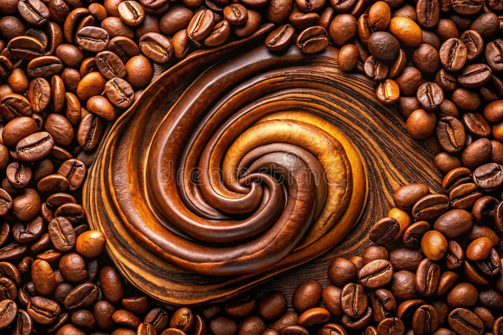Immersive Mocha Brown Coffee Texture an Abstract Background Design for ...