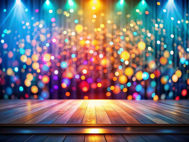 Immersive Modern Art Exhibition Stage a 3D Render Featuring Abstract ...