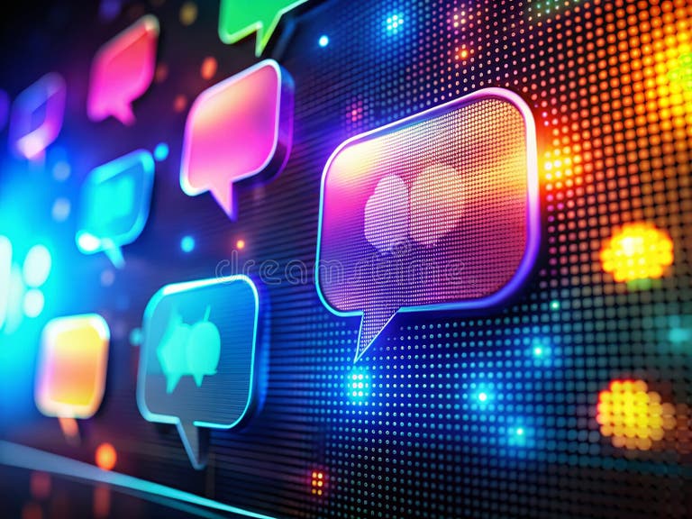 Immersive Nighttime Chat UI Mockup Exploring LowLight Interface Design ...