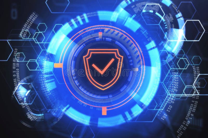 Immersive Online Security HUD Interface Stock Illustration ...