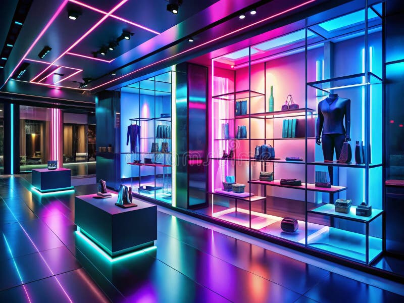 Immersive Online Shopping Experience Explore a Futuristic Retail Space ...