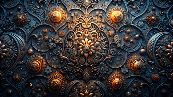 Immersive Panoramic Dark Abstract Background a Dramatic and Mysterious ...