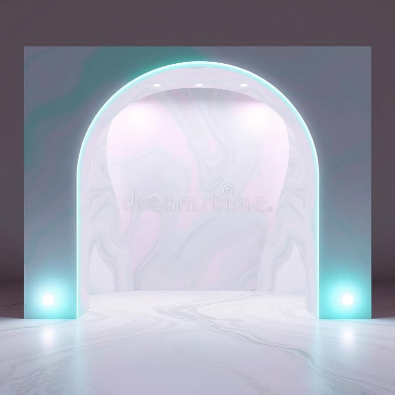 Immersive Pastel Portal stock illustration. Illustration of pastel ...
