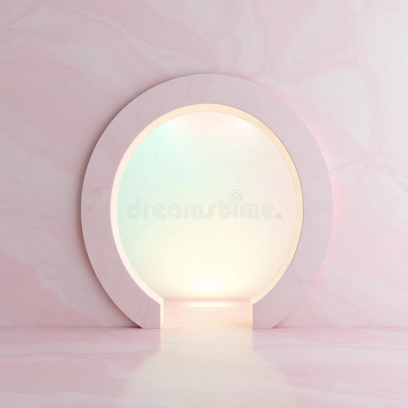Immersive Pastel Portal stock illustration. Illustration of appeal ...