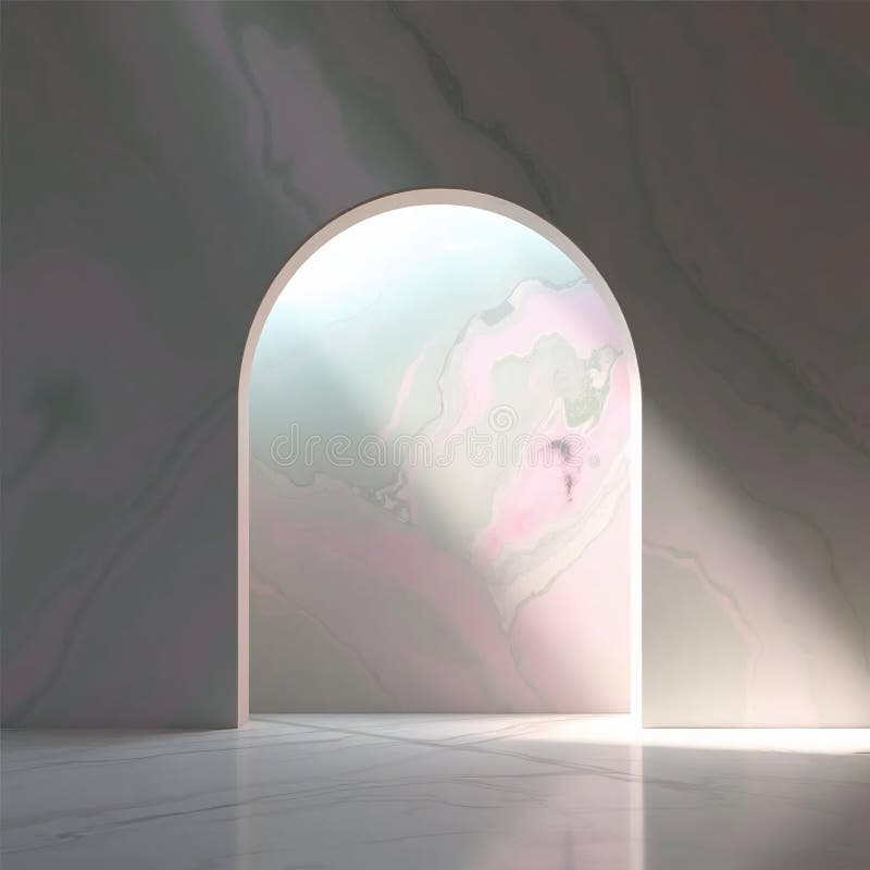 Immersive Pastel Portal stock illustration. Illustration of simple ...