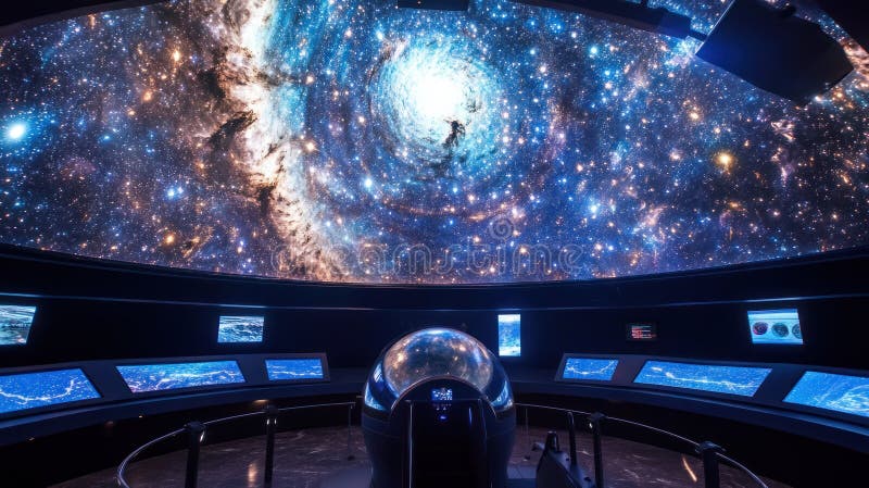 Immersive Planetarium Experience: Exploring the Cosmos Stock ...