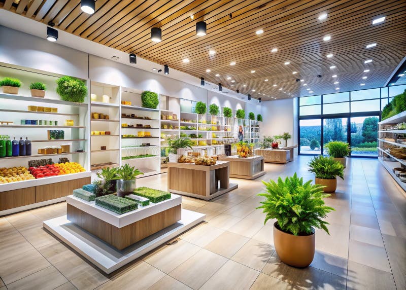 Immersive Retail Experience a Deep Look at a Sparkling Interior with ...