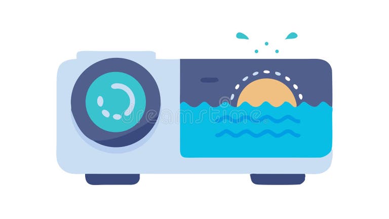 Immersive Scenic Projection, Relaxing Visuals, Ambient Display, Vector ...