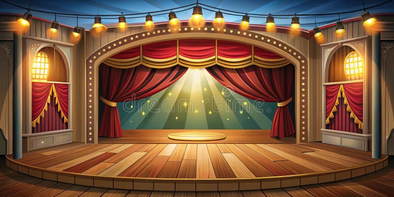 Immersive Shakespearean Stage a ProfessionalQuality Image Featuring ...
