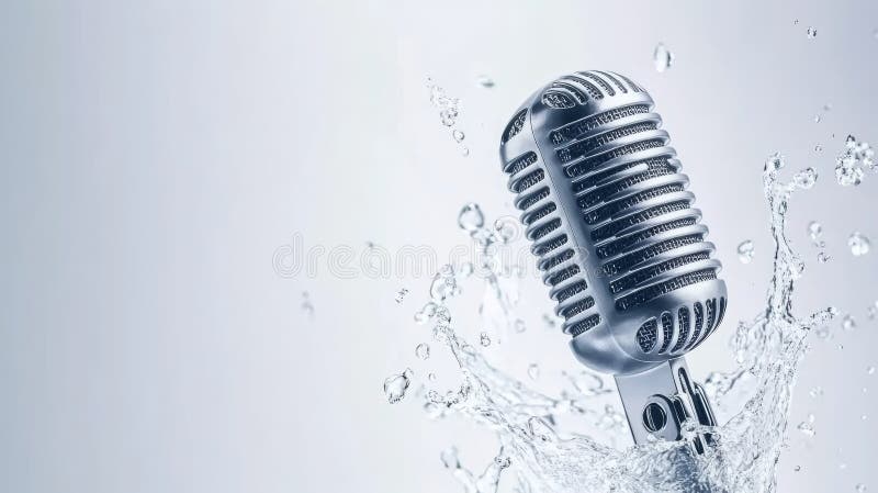 Immersive Sound, Microphone Submerged in Water, Creating a Stunning ...