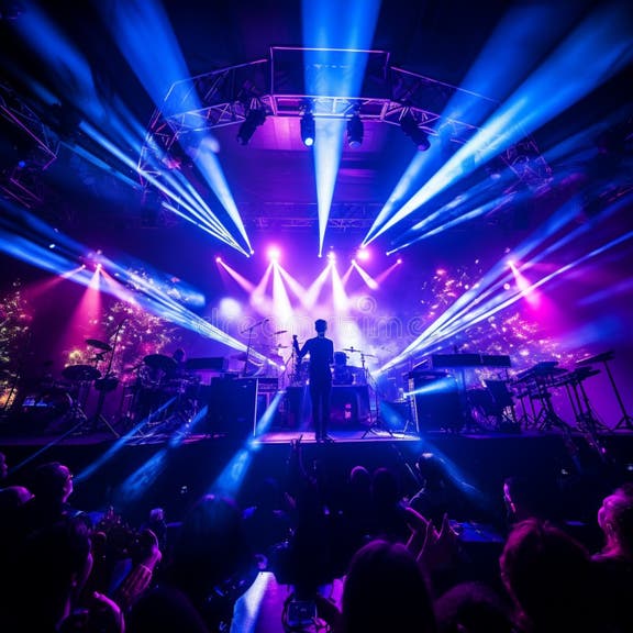 Immersive Symphonic Live Band Experience Stock Illustration ...