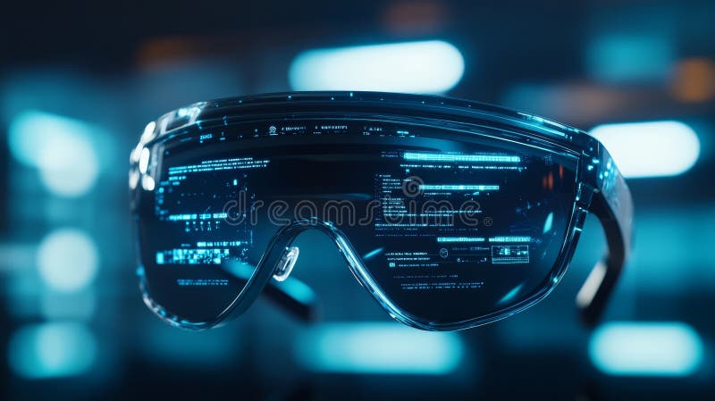 Immersive Tech CloseUp of Smart Glasses Displaying CuttingEdge ...