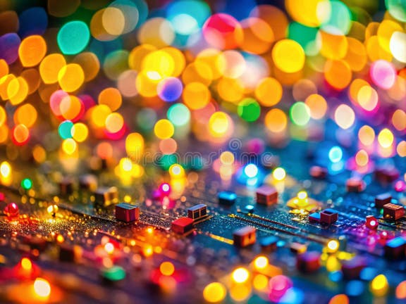 Immersive TiltShift Miniature Coding Landscape a Captivating Abstract ...