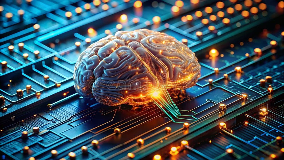 Immersive View of Futuristic AI Circuitry and Data Flow a Deep Dive into Advanced Technological ...