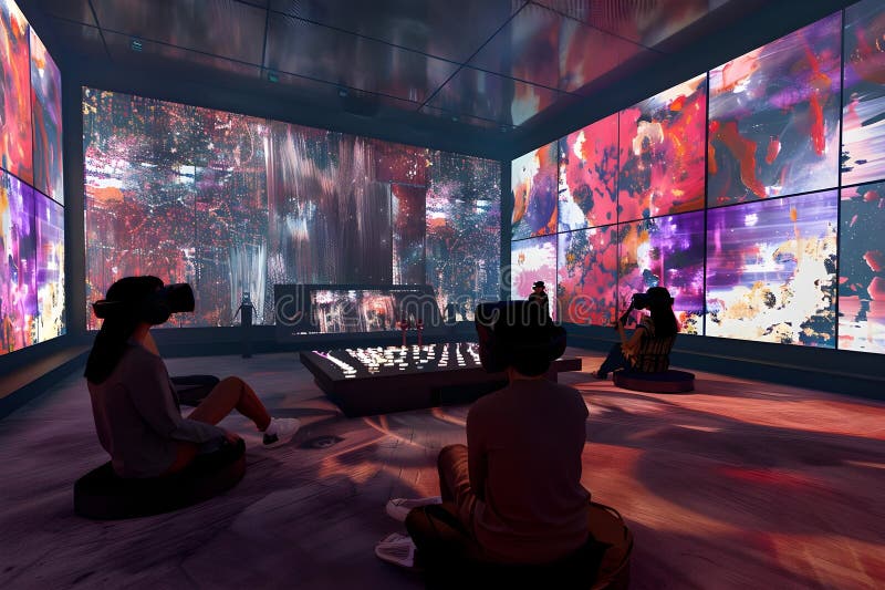 Immersive Virtual Reality Art Experience, Exploring Abstract Digital ...