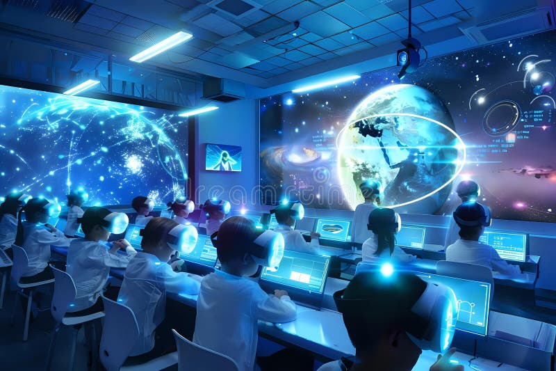 Immersive Virtual Reality Classroom, Students Explore Global Networks ...
