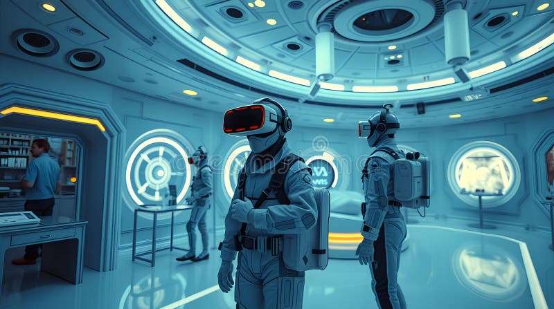 Immersive Virtual Reality Metaverse Scenes. Digital Worlds. Uturistic ...