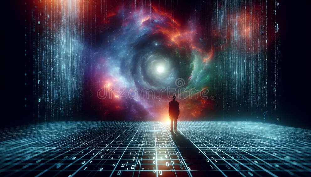 Immersive Virtual Reality Metaverse Scenes. Digital Worlds. Uturistic ...