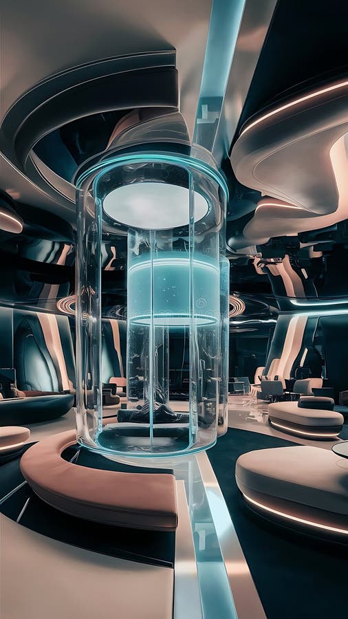 Immersive Virtual Reality Mockup, Modern Living Room Interior Design ...