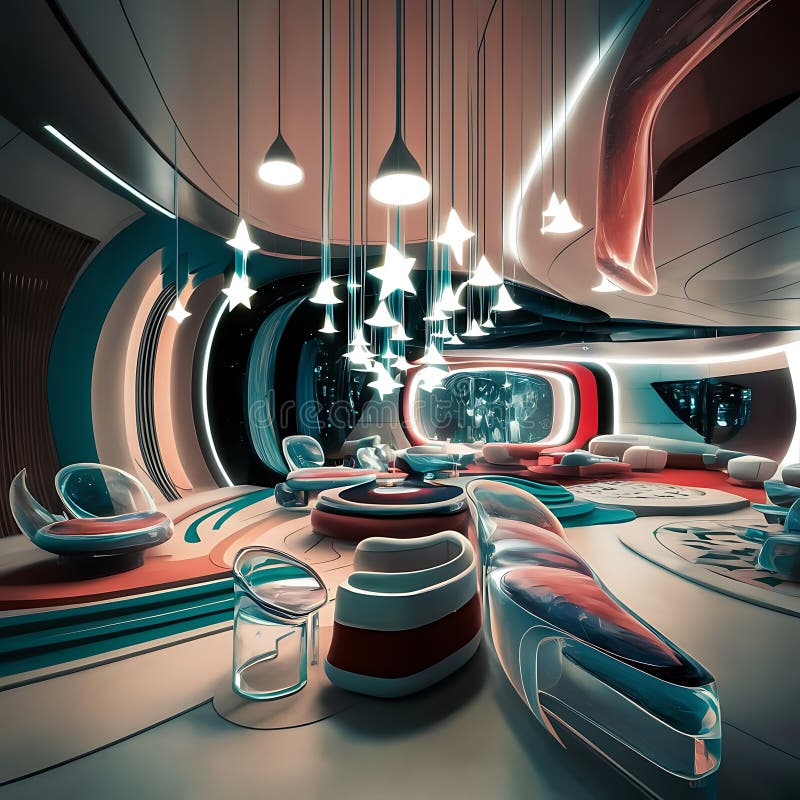 Immersive Virtual Reality Mockup, Modern Living Room Interior Design ...