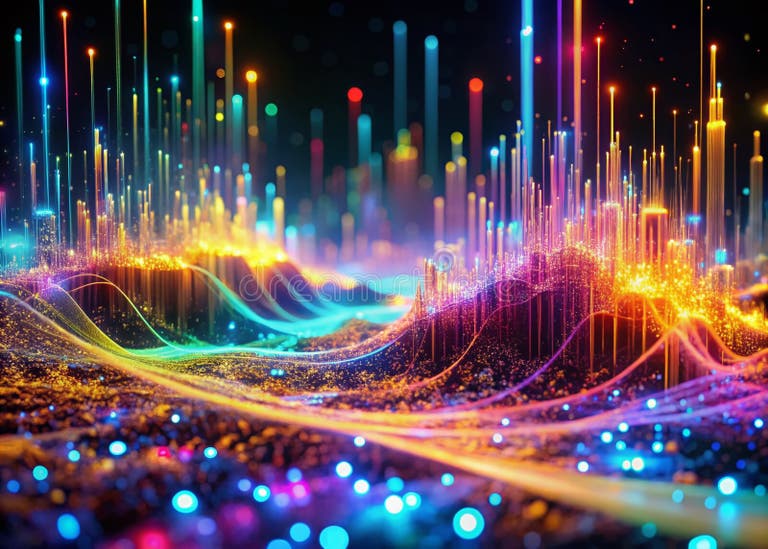 Immersive Visualization of Abstract Data Flow: a Glowing Digital ...