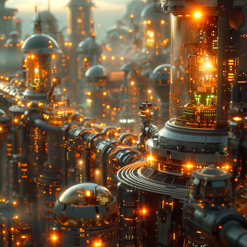 Immersive VR Cityscape: Futuristic Architecture & Urban Tech Stock ...