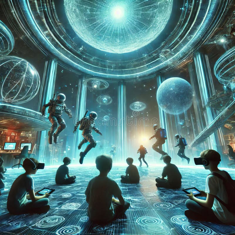 Immersive VR Fully Immersive Environments Where Users Can Intera Stock ...