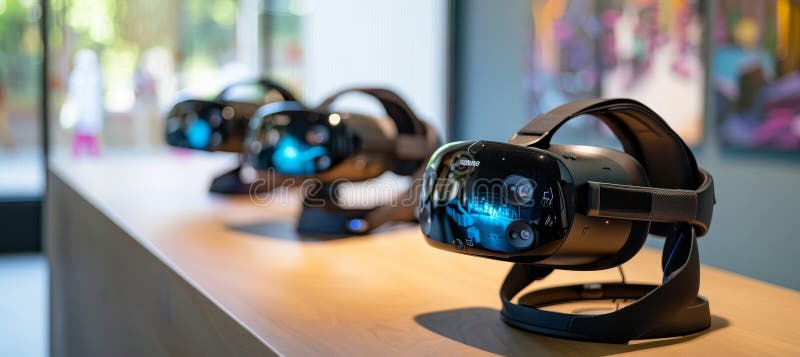 Immersive Vr Headsets Showcasing Scientific Phenomena and Tech ...