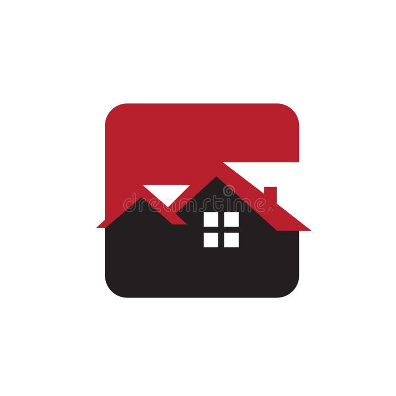 Immeuble Abstrait Maison Architecture De Construction Immobilier Logo ...