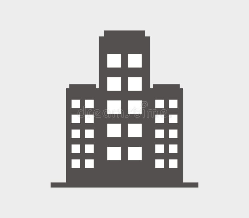 Immeuble De Bureaux D'icône Illustré Illustration Stock - Illustration ...