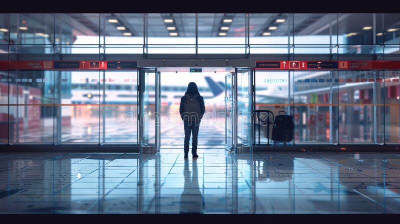 An Immigrant Stands by a Window, Looking Out at an Unfamiliar City ...