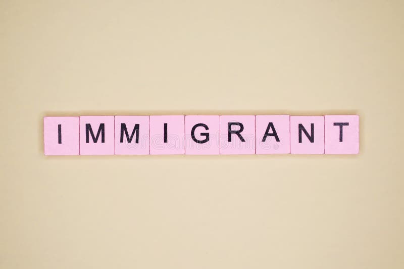 Immigrant Word Cloud Hand Spher Concept Stock Image - Image of cloud ...