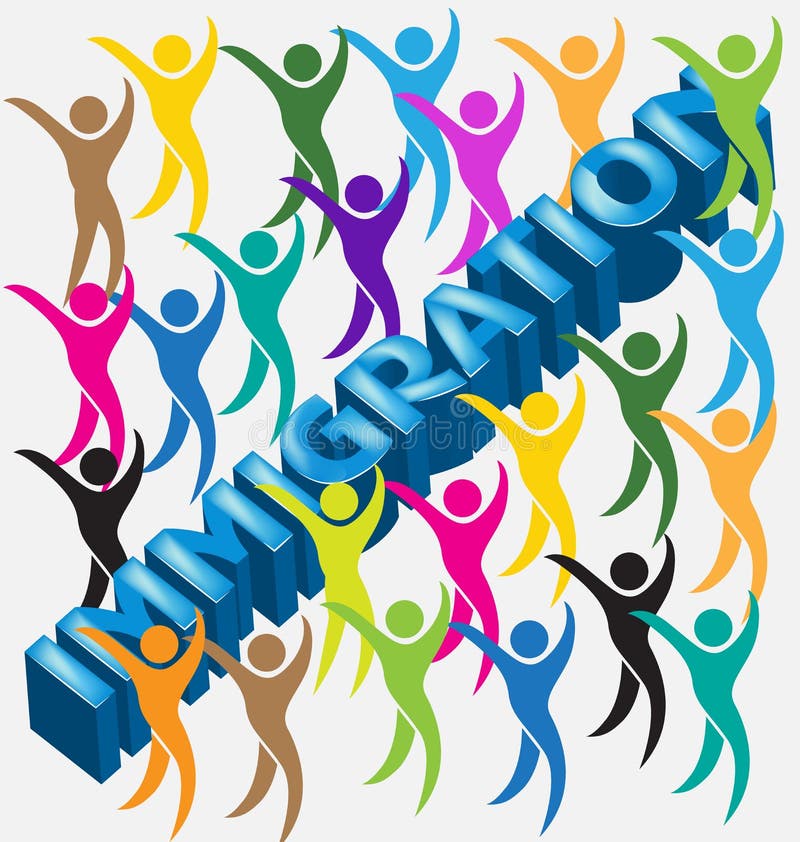 Immigration 3d Word People Figures Stock Illustrations – 2 Immigration ...