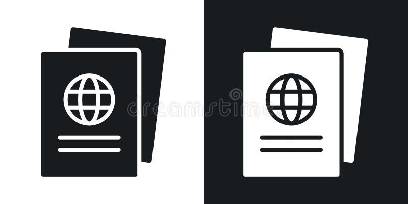Immigration Icon Vector Set on White Background Stock Vector ...