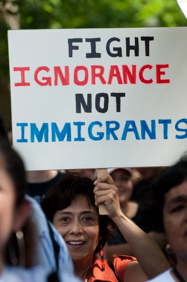 Immigration Protest at White House Editorial Image - Image of activism ...