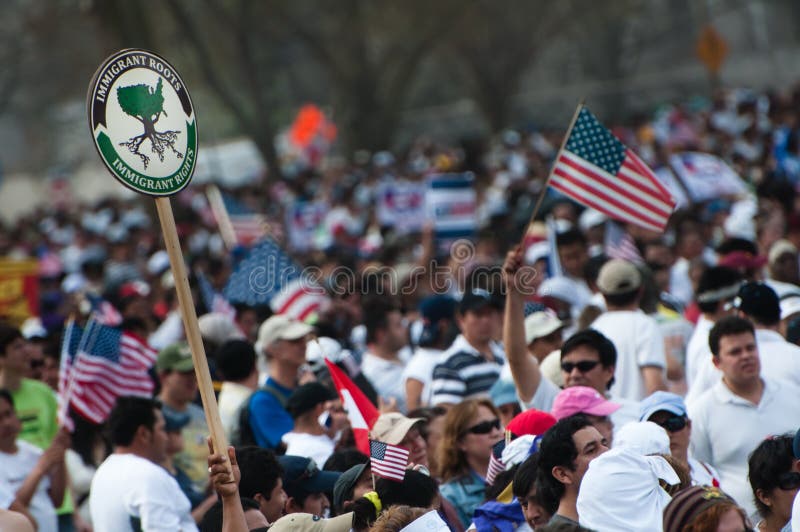 Immigration Rally in Washington Editorial Photo - Image of states ...