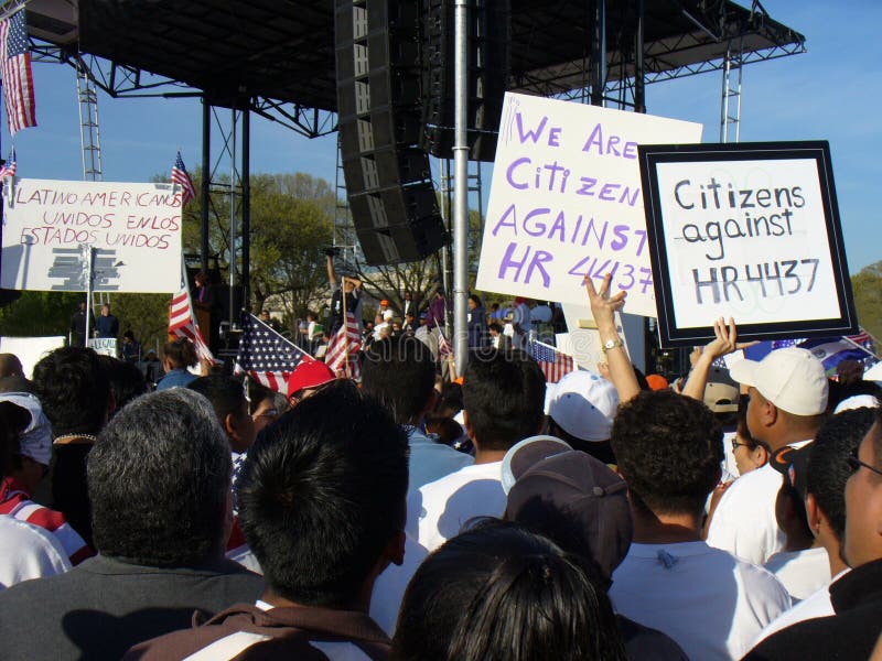 Immigration Reform editorial stock photo. Image of rally - 1323888