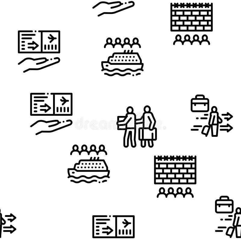 Immigration Pictograms Stock Illustrations – 116 Immigration Pictograms ...