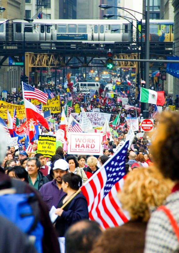 Immigration Rights editorial stock image. Image of people - 4384979