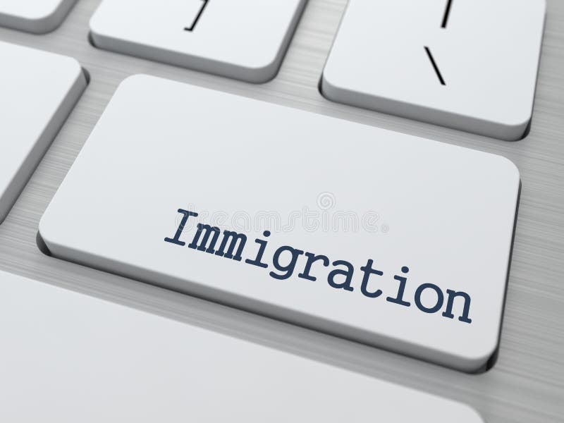 Immigration. Social Background. Stock Illustration - Illustration of ...