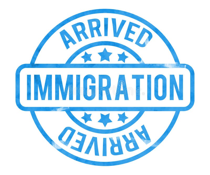 Immigration Stamp stock illustration. Illustration of american - 38982883